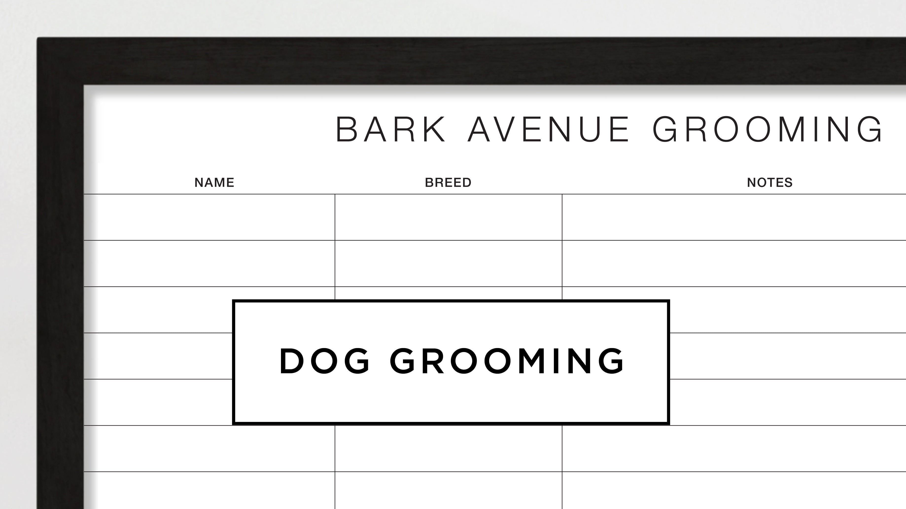 Streamline Dog Grooming Operations with Custom Acrylic Boards – Girl Friday