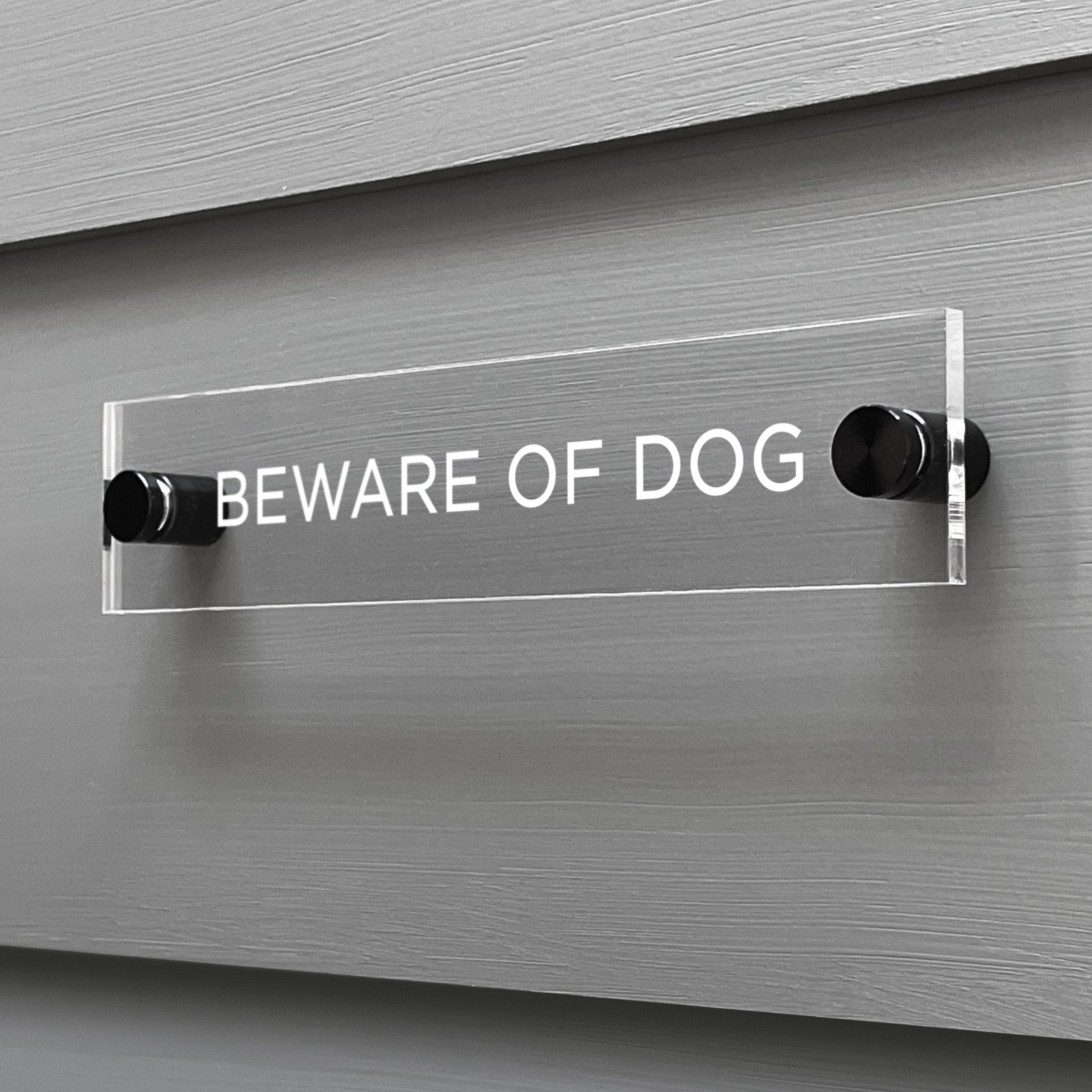 Beware of Dogs Acrylic Sign – Girl Friday