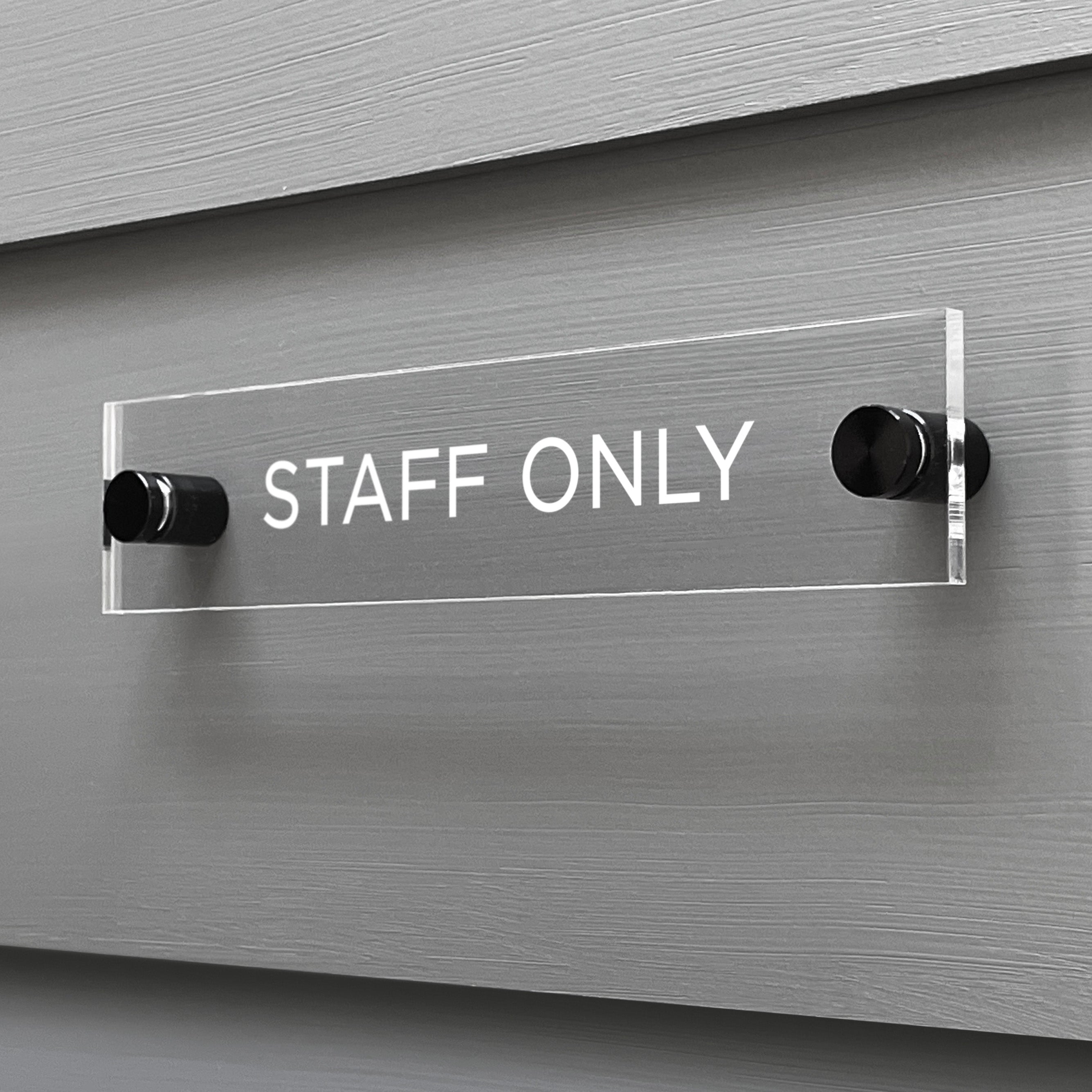 Staff Only Acrylic Sign – Girl Friday