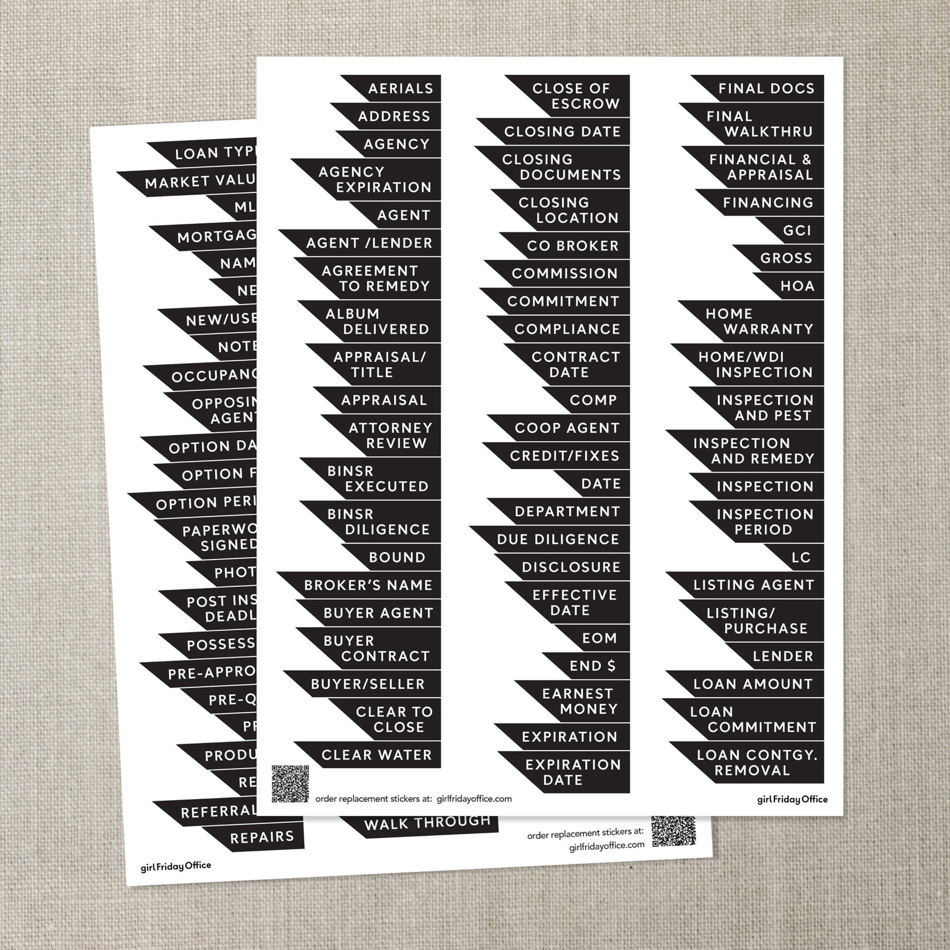 Replacement Stickers – Girl Friday