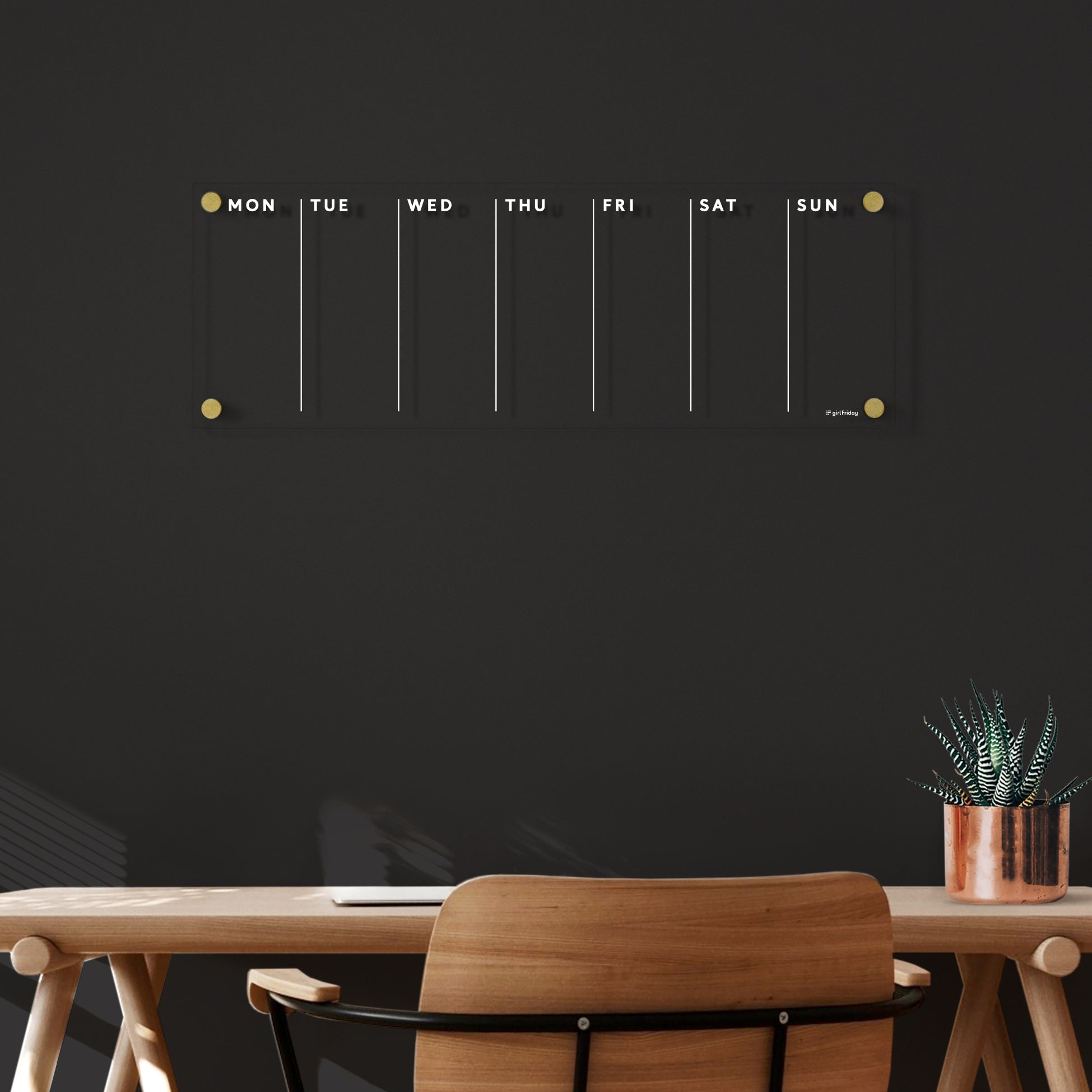 Acrylic Calendar - Weekly | Acrylic Organizer | Girl Friday Home – Girl ...