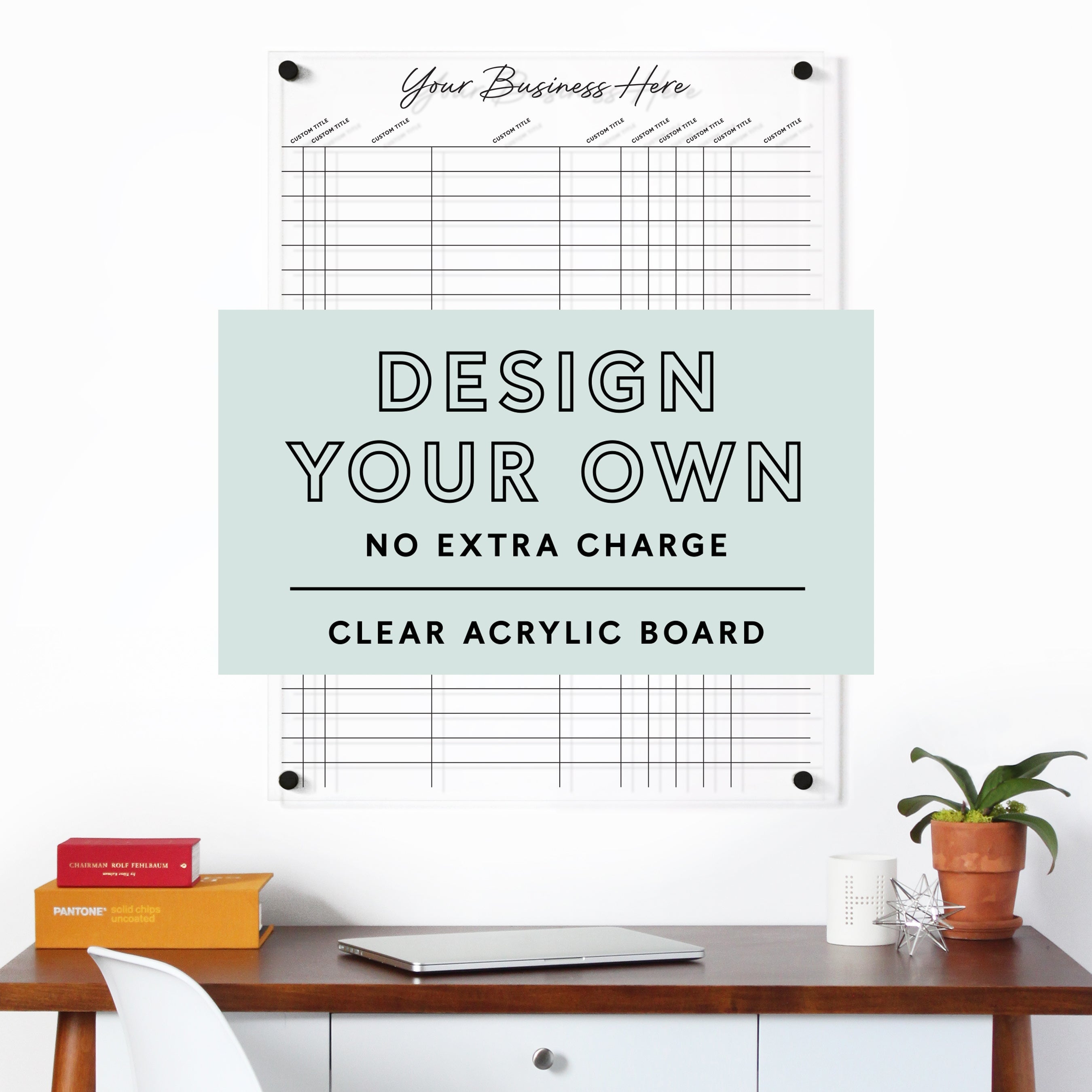 Dry Erase Acrylic Calendar | Acrylic Wall Calendar | Girl Friday Home ...